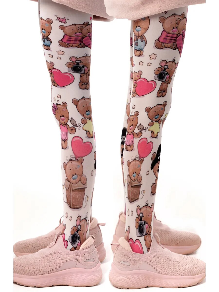 Колготки TTights, 50 den, размер 8-10 лет, синий, черный, коричневый, бежевый, белый — фото 1