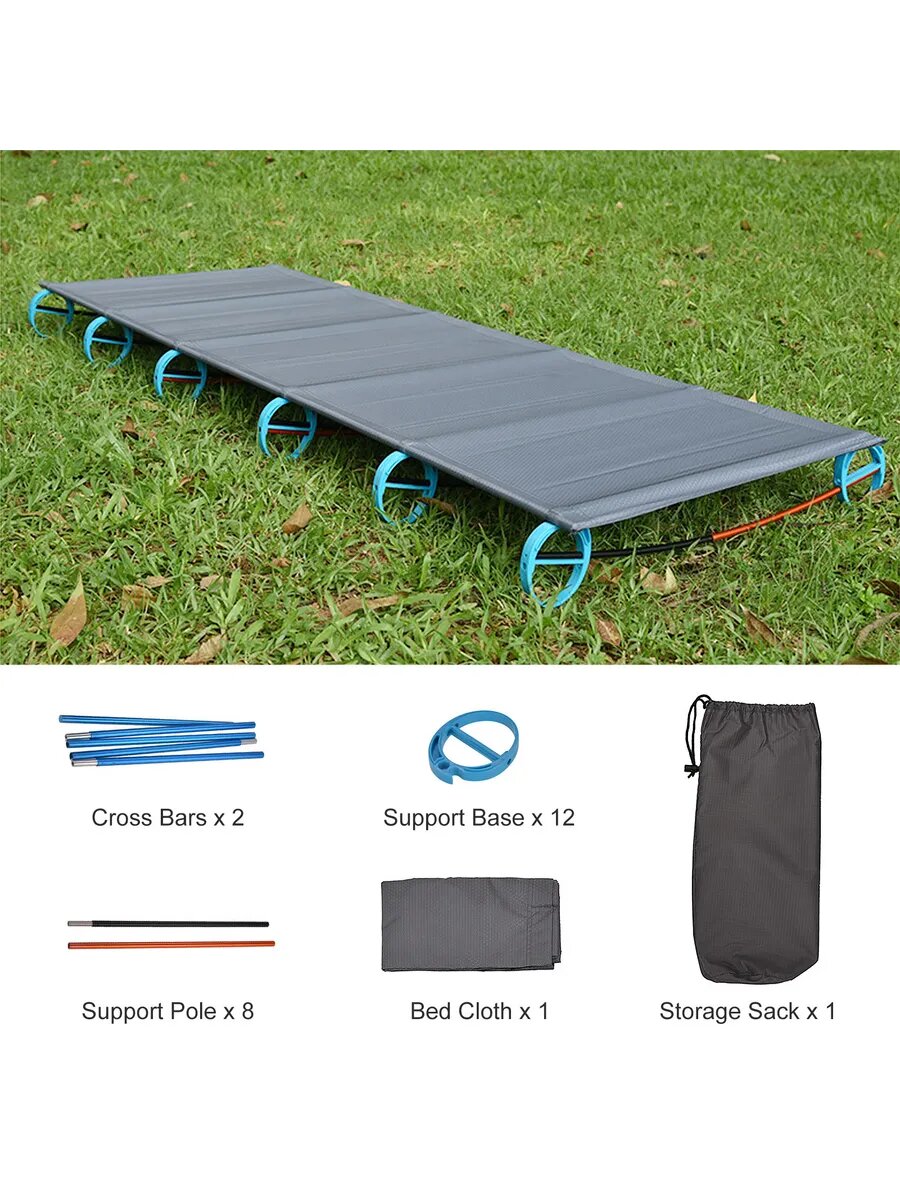TOMSHOO Outdoor Portable Camping Bed Алюминиевый сплав