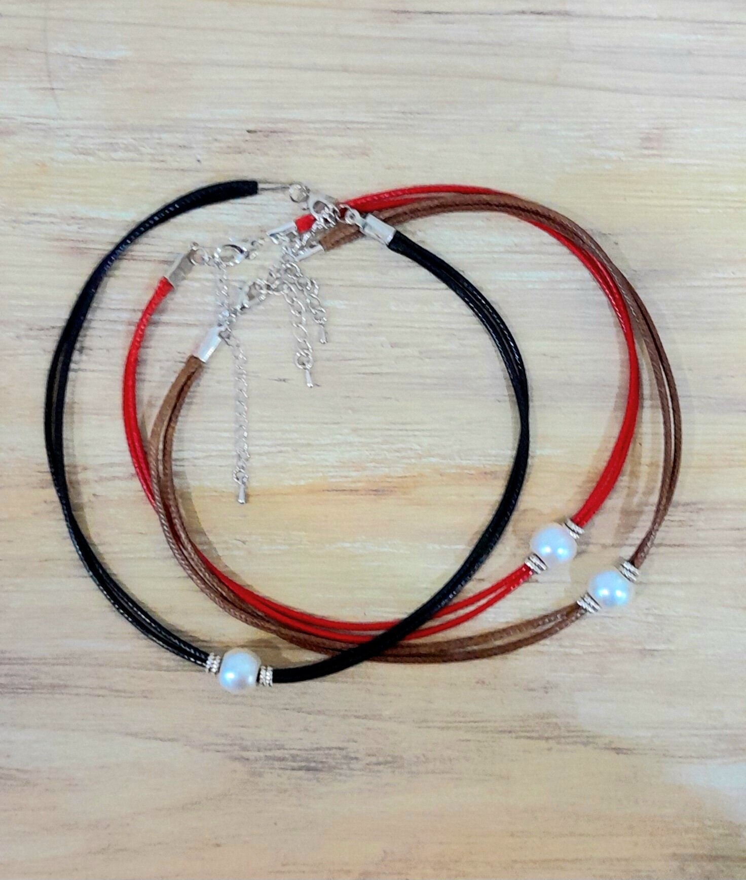 Чокер, жемчуг имитация