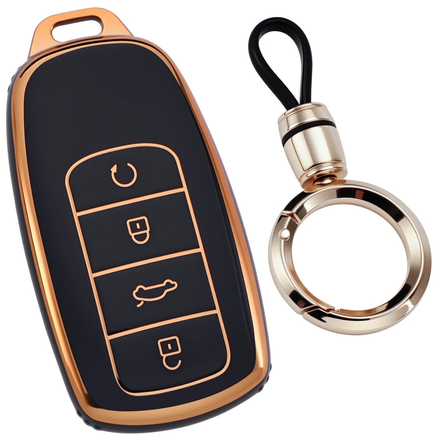 Чехол для автомобильного ключа подходит для 2024 2025 Chery Omoda C5 Jaecoo Exeed Jetour Tiggo 8 Pro Tiggo 7 Pro MAX, чехол для дистанционного ключа с умным ключом