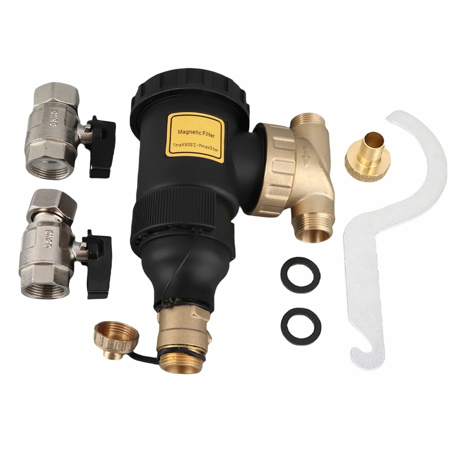 Магнитный фильтр диаметром 3/4 дюйма, специальный для настенной печи с подогревом пола, точность 5 мкм