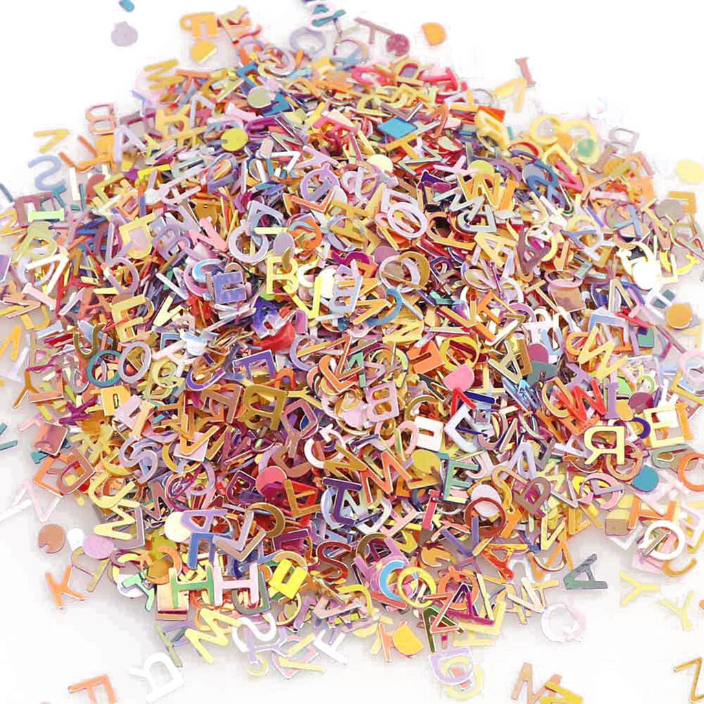 15-Граммовые Голографические Блестки В Форме Букв С Блестками Для Дизайна Ногтей