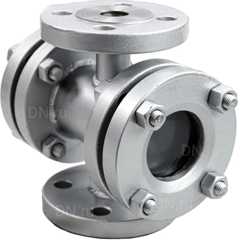 Стекло смотровое DN.ru IG-WCB-F Ду65 Ру16, углеродистая сталь, фланцевое