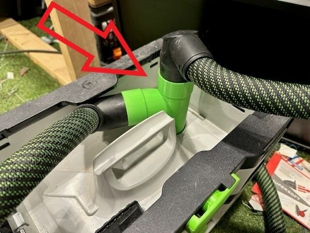 Тройник на два шланга Festool