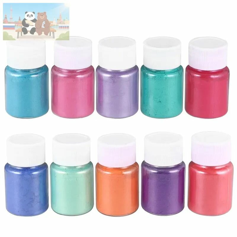 Красящие вещества для мыловарения, косметическая чистота, содержимое 10 цветных пигментов