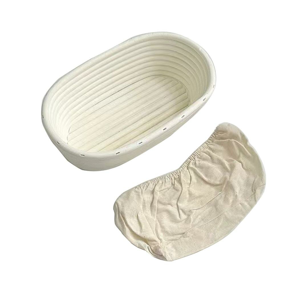 Круглая корзина для расстойки хлеба, комплект 25x15x8 см