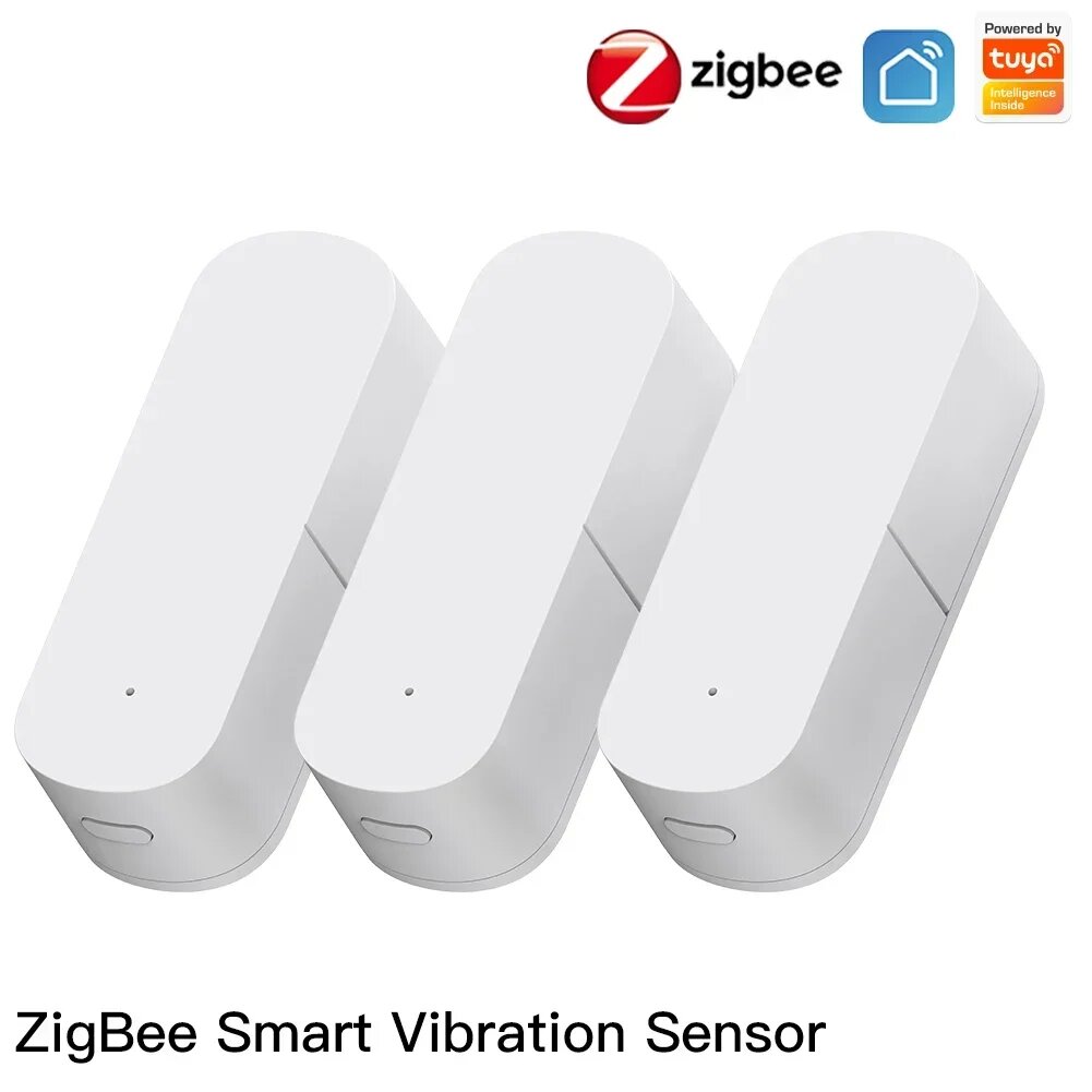 MOES Zigbee Датчик вибрации для умного дома 3 PCS