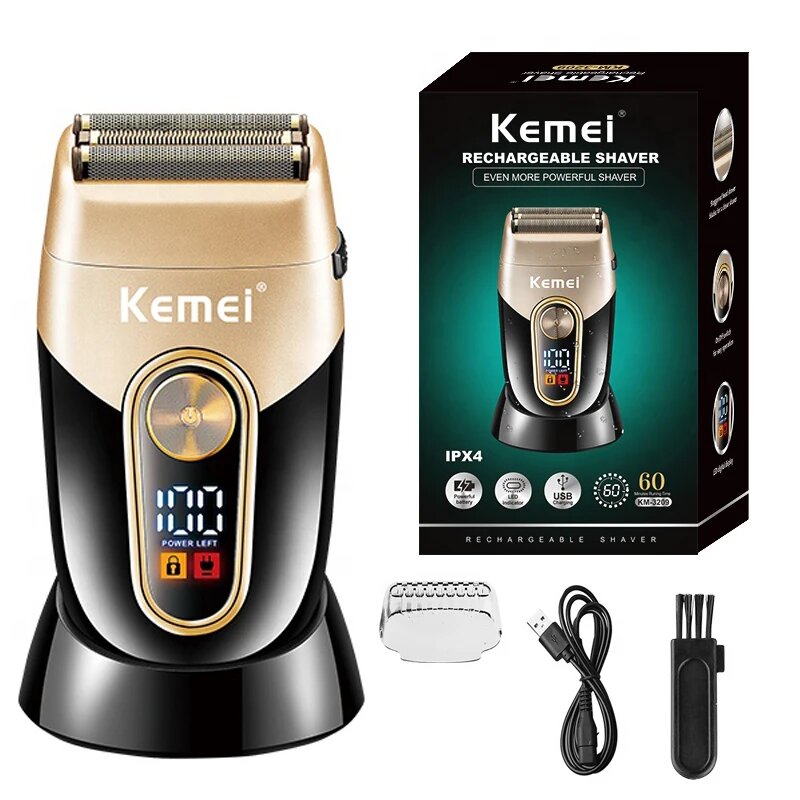 Kemei 3209 Электробритва для мужчин, Цвет: km-3209 box