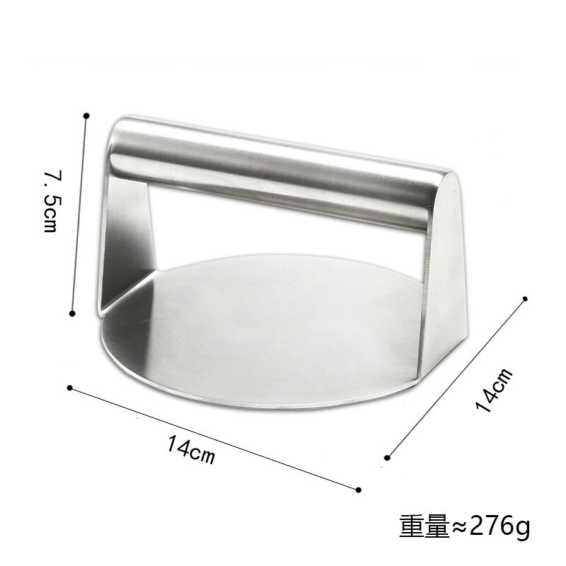 Пресс для мяса из нержавеющей стали, круглый и квадратный, пресс для мясных пирожков, кухонный инструмент, ручной пресс для мяса, пресс для бургеров, весы с узором