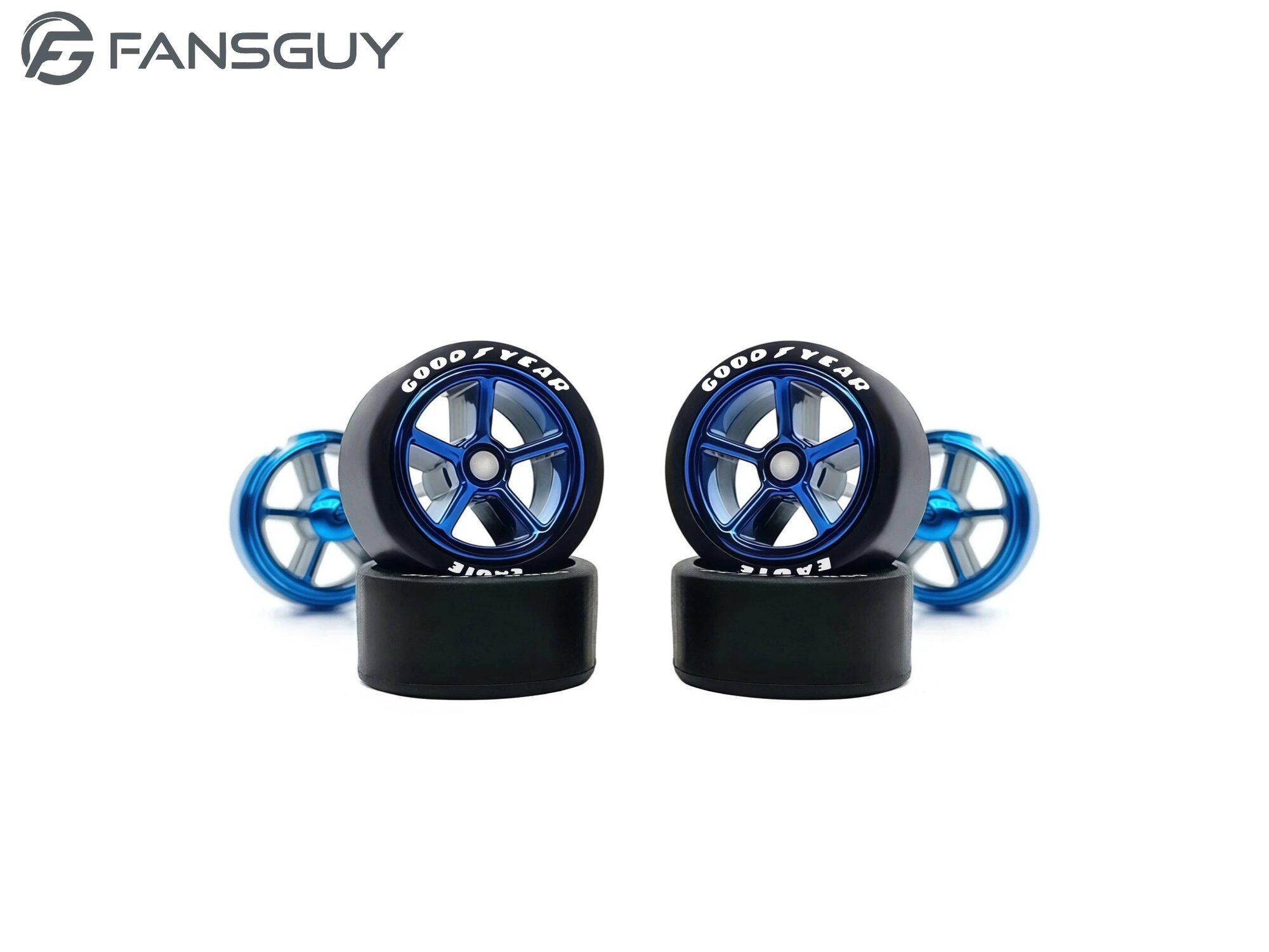 FANSGUY Колеса для моделей автомобилей 1/64 MMS-J/JP Темно-синий, MMS-JP Blue 1