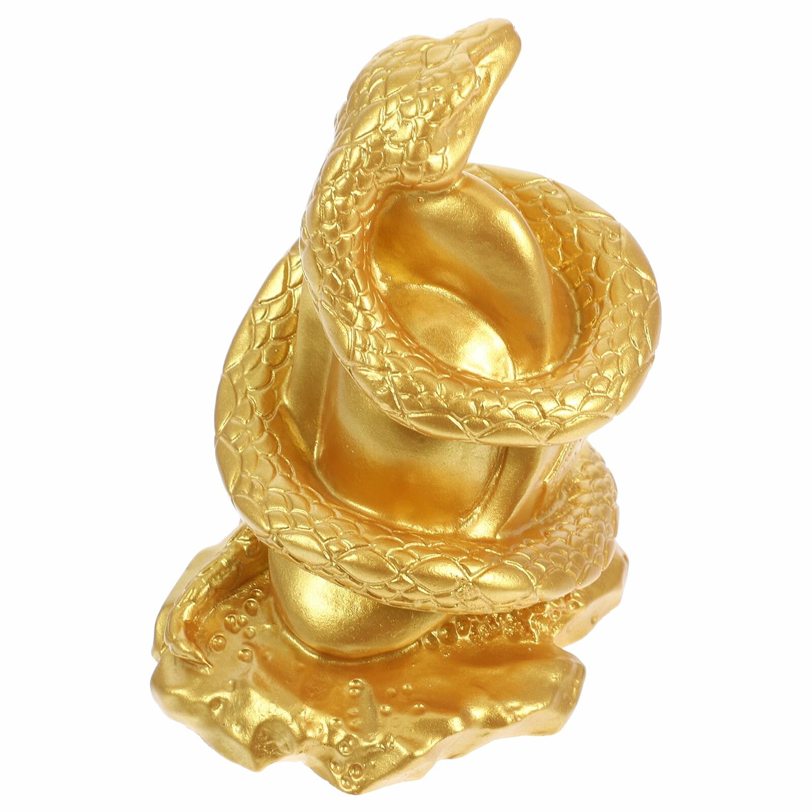 Золотая Фигурка Змеи Из Полимерной Глины, Декоративный Сувенир, 1 Шт