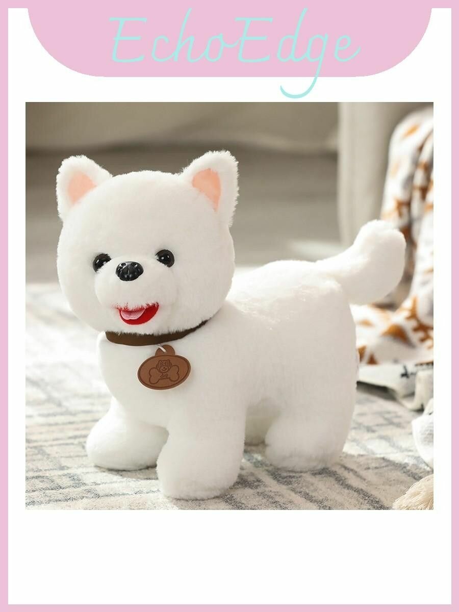 Игрушка плюшевая для собак large and medium sized с милыми хаски и сиба ину для коллекционеров, стиль k 35*30 см