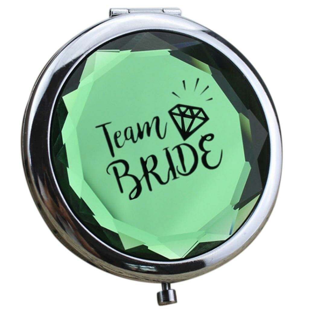 Кристаллическое металлическое зеркало, невеста из зеленой команды