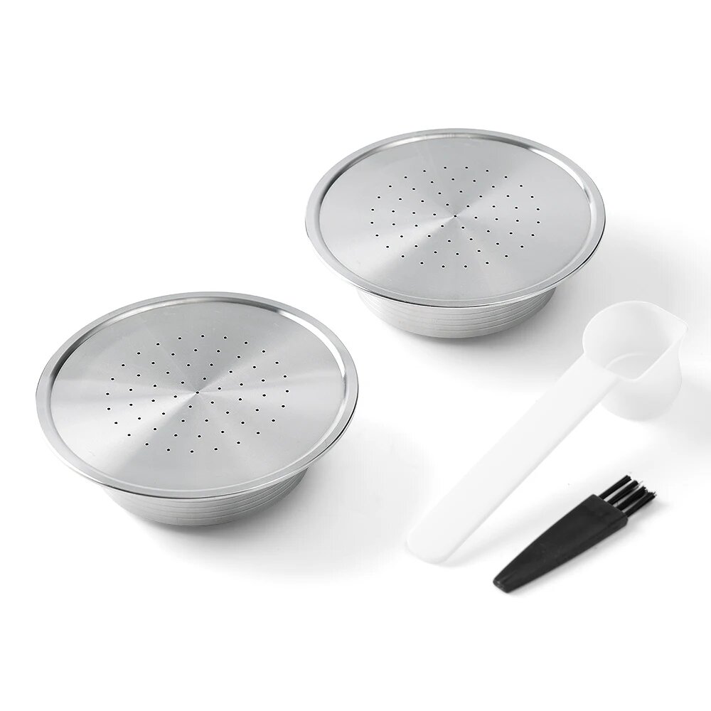 Многоразовый капсульный фильтр iCafilas для Philips Senseo из нержавеющей стали Серебряный, 2pc