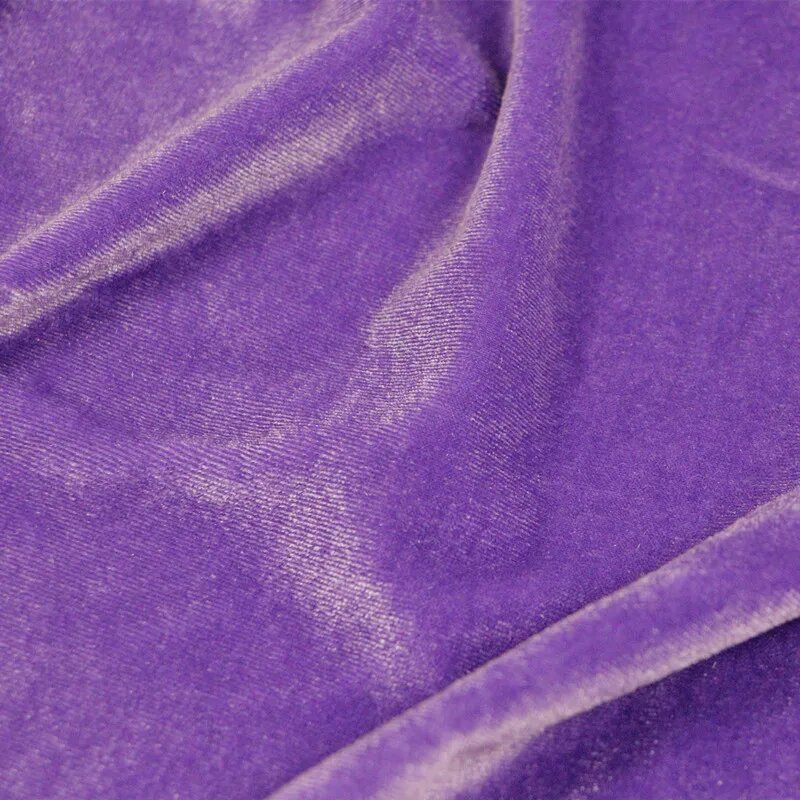 Бархатная велюровая ткань 100% полиэстер Фиолетовый, Light purple