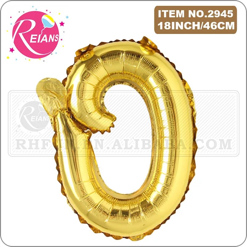 Золотые воздушные шары с буквами Happy Birthday 2945 18 inch Gold o