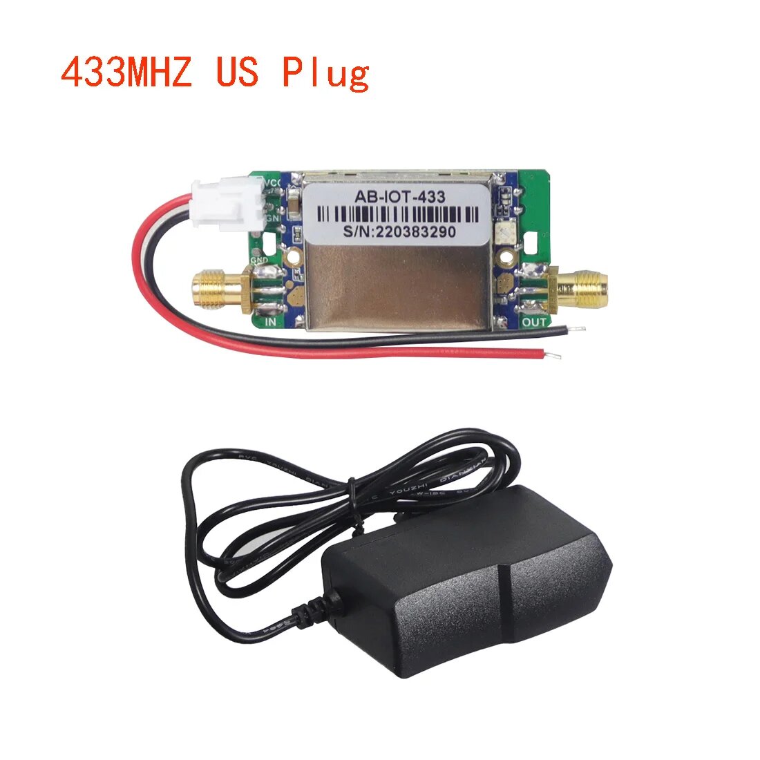 Модуль усиления сигнала XT-XINTE 433/510/868 МГц 433MHz US Plug
