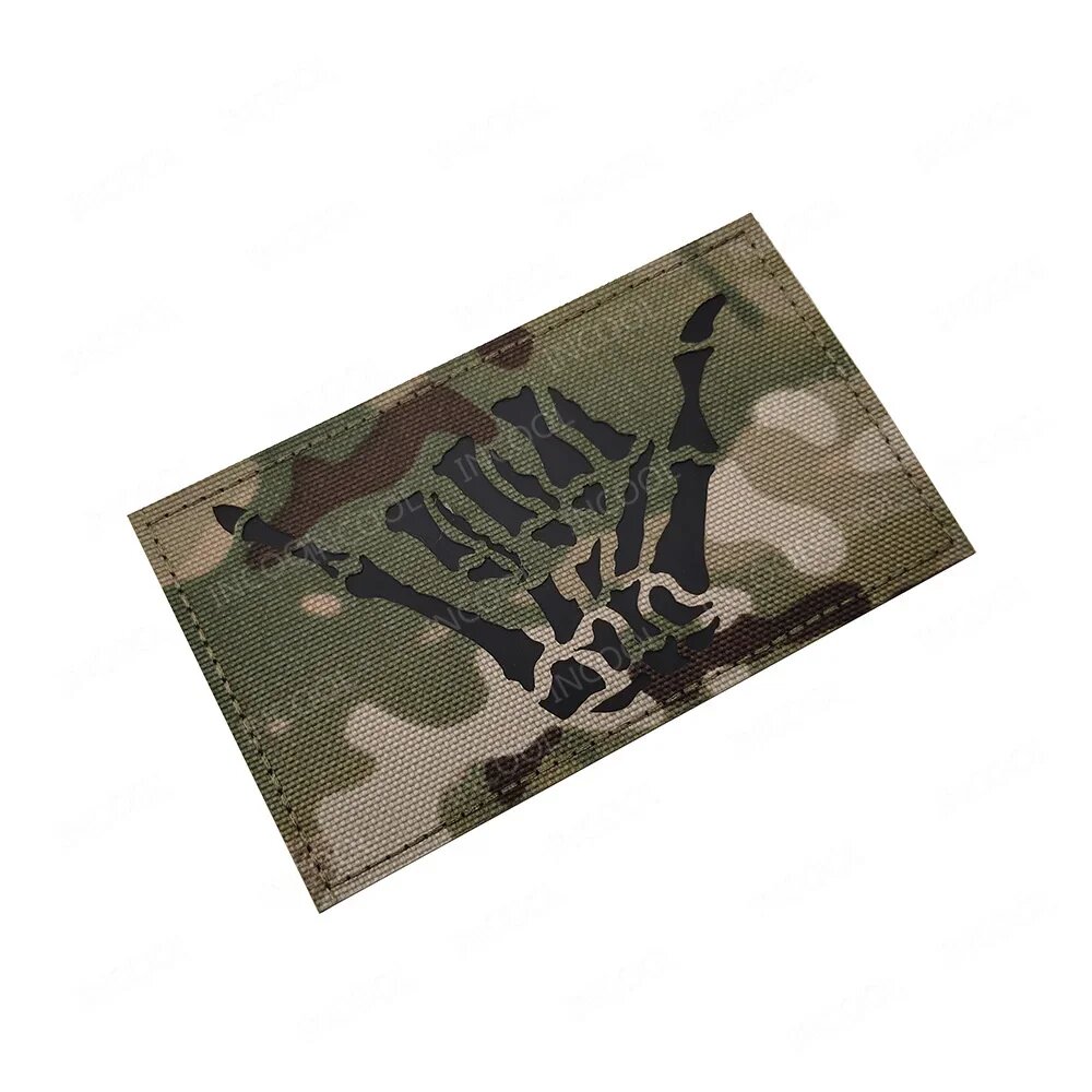 Светоотражающие вышитые патчи "Черная Борода" 31 Size 12.5X7.5 CM