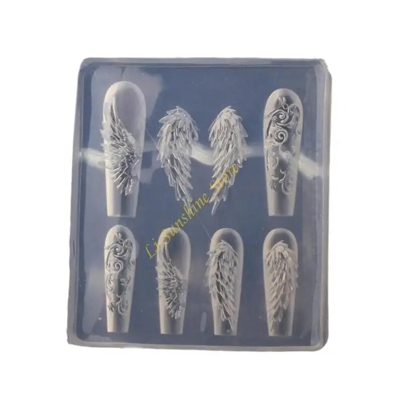 Набор силиконовых форм для декорирования ногтей QX2F2SS324650 Wings for totem