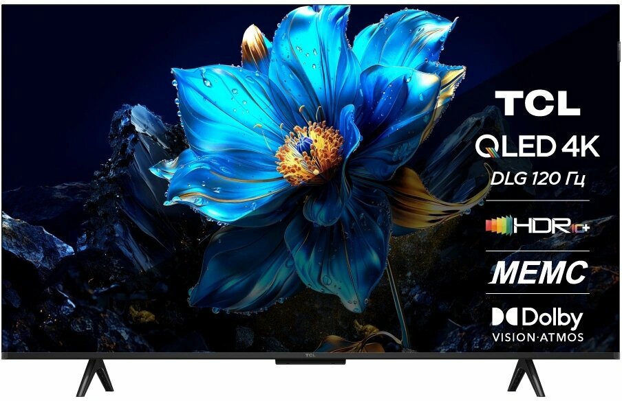 Телевизор QLED TCL 43" 43P7K-UZ черный 4K Ultra HD 60Hz D