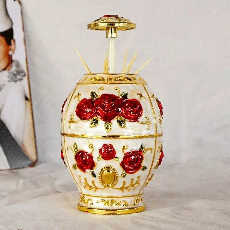 Подставка для зубочисток автоматическая Яйцо Фаберже