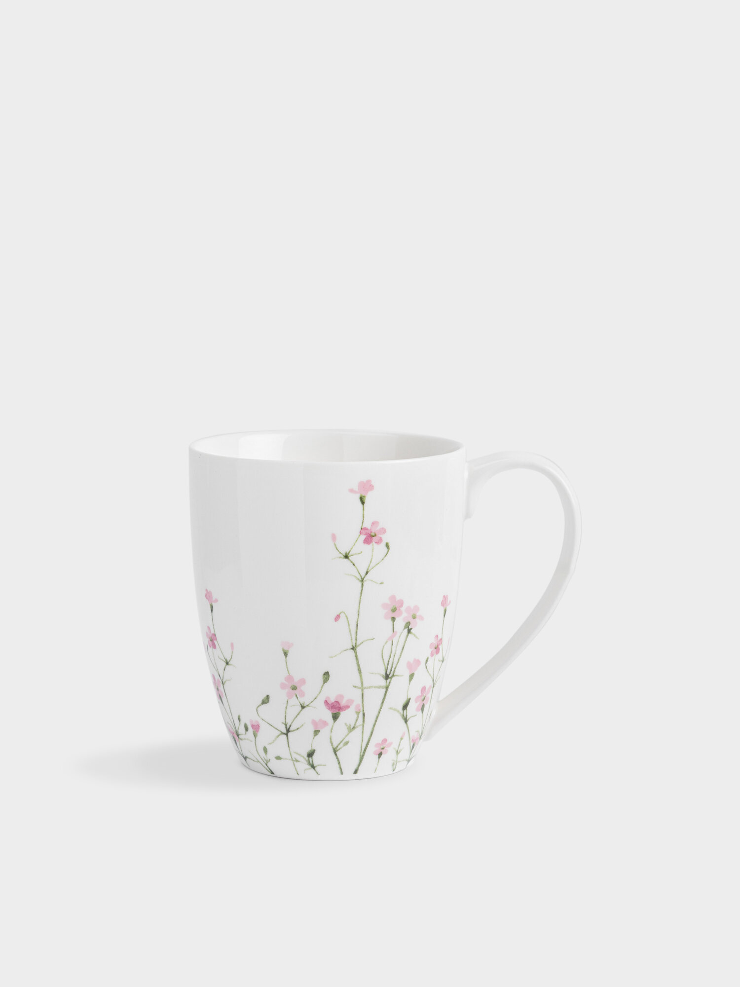 Кружка, 320 мл, фарфор N, белая, Полевые цветы, Meadow, Kuchenland