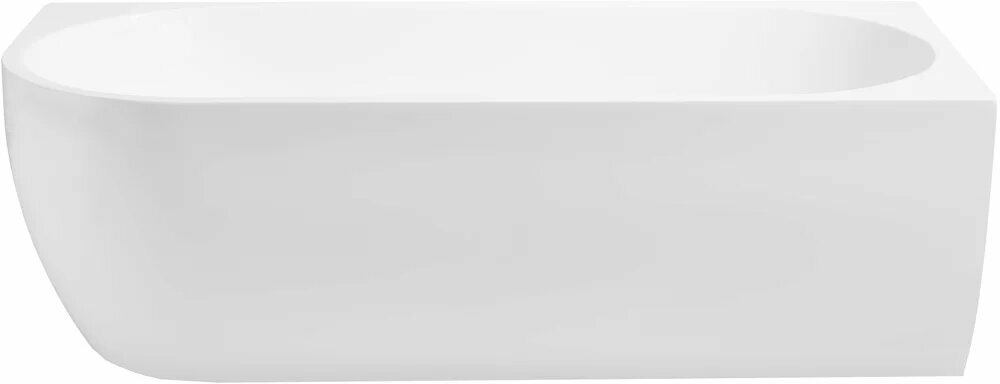Акриловая ванна Aquanet Elegant B 260049 180x80, на ножках, угловая, правая, пристенная, отдельностоящая, белая, глянцевая, со сливом-переливом, асимметричная