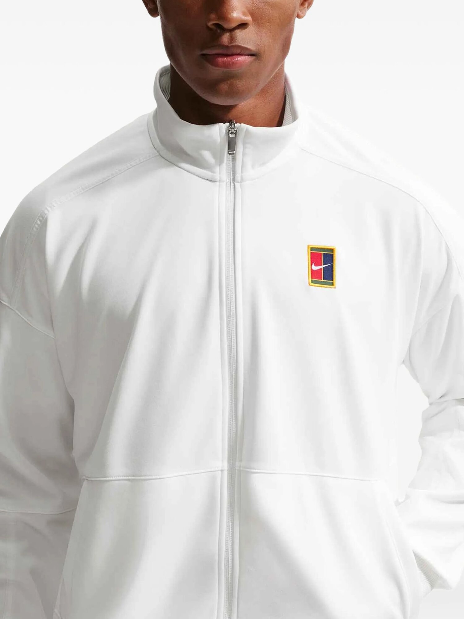 Свитер NIKE Heritage logo-patch zip-up sweater, размер XL, , white — фото 1