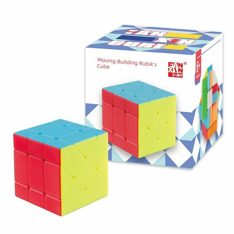 Трехцветный кубик-головоломка «Кленовый лист» 2x2x2, кубик-гусеница 3x3x3, развивающая игрушка-вулкан для детей,
