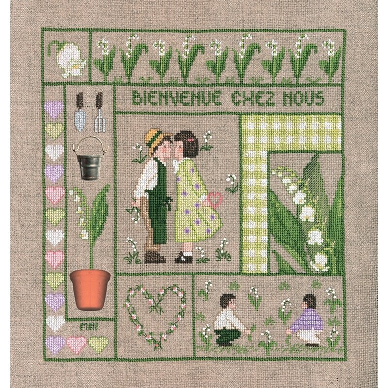 Набор для вышивания Le Bonheur des Dames "BIENVENUE MAI" Добро пожаловать Май, 100% хлопок