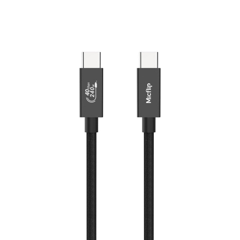 USB4 сертифицированный по IF 240 Вт быстрая зарядка двойной разъем Type-C кабель для 8K видео передачи PD 40 Гбит/с