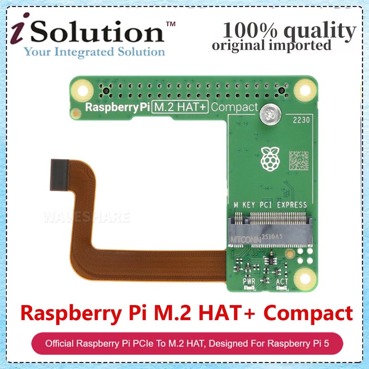 Raspberry Pi M.2 HAT+ Compact модуль — фото 1