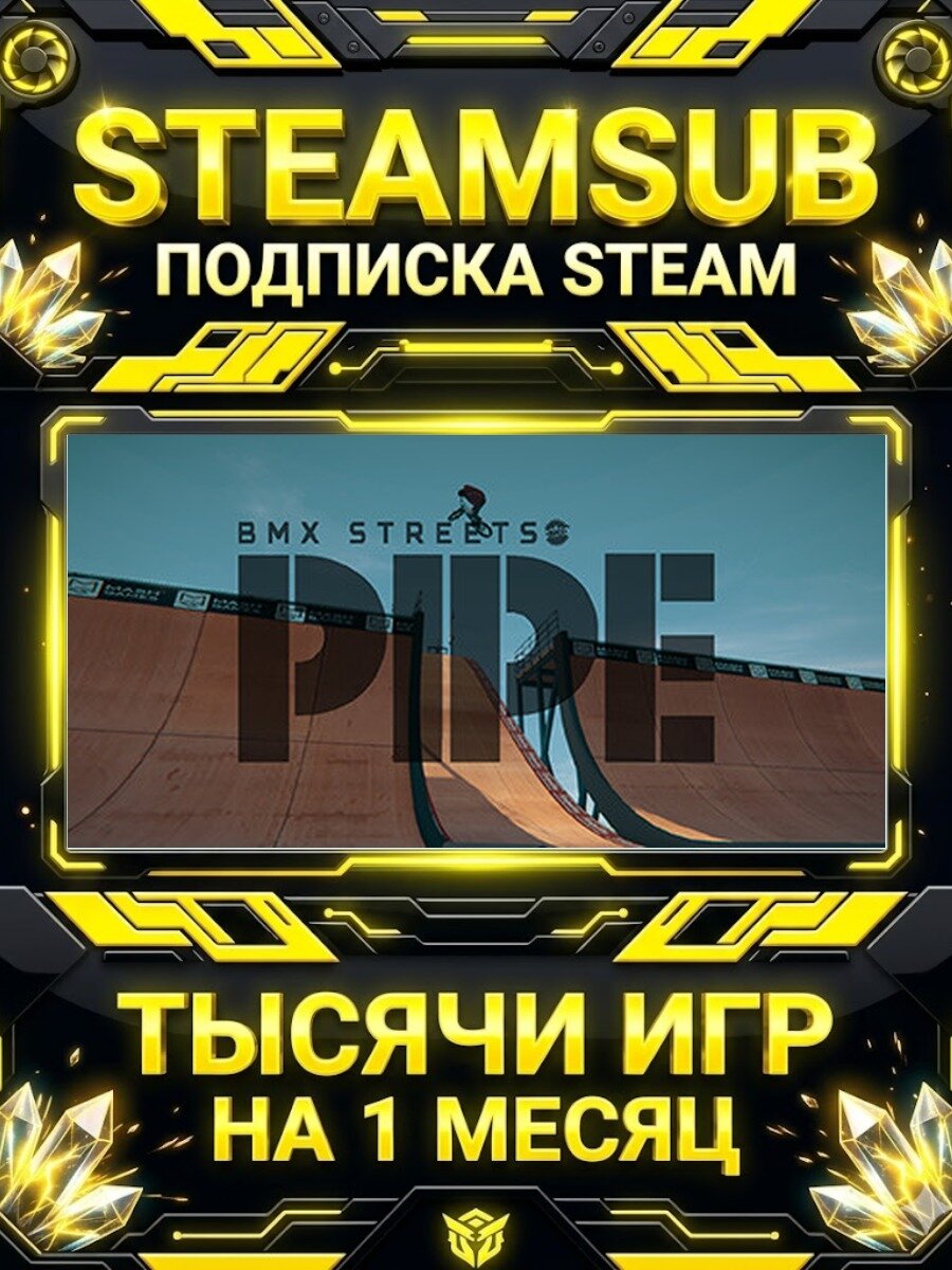 PIPE by BMX Streets — подписка Steam на месяц, 7000+ игр на аккаунтах для ПК (РФ + СНГ)