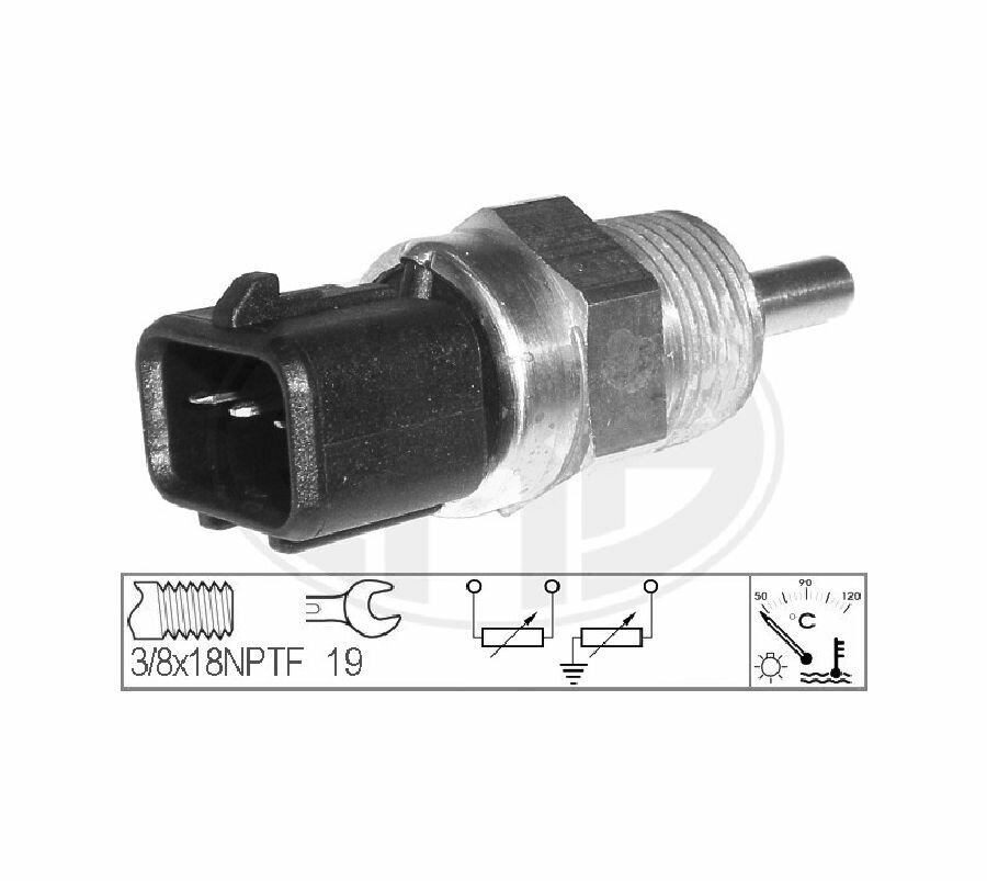 Датчик, температура ОЖ HYUNDAI/KIA, ERA, 330632