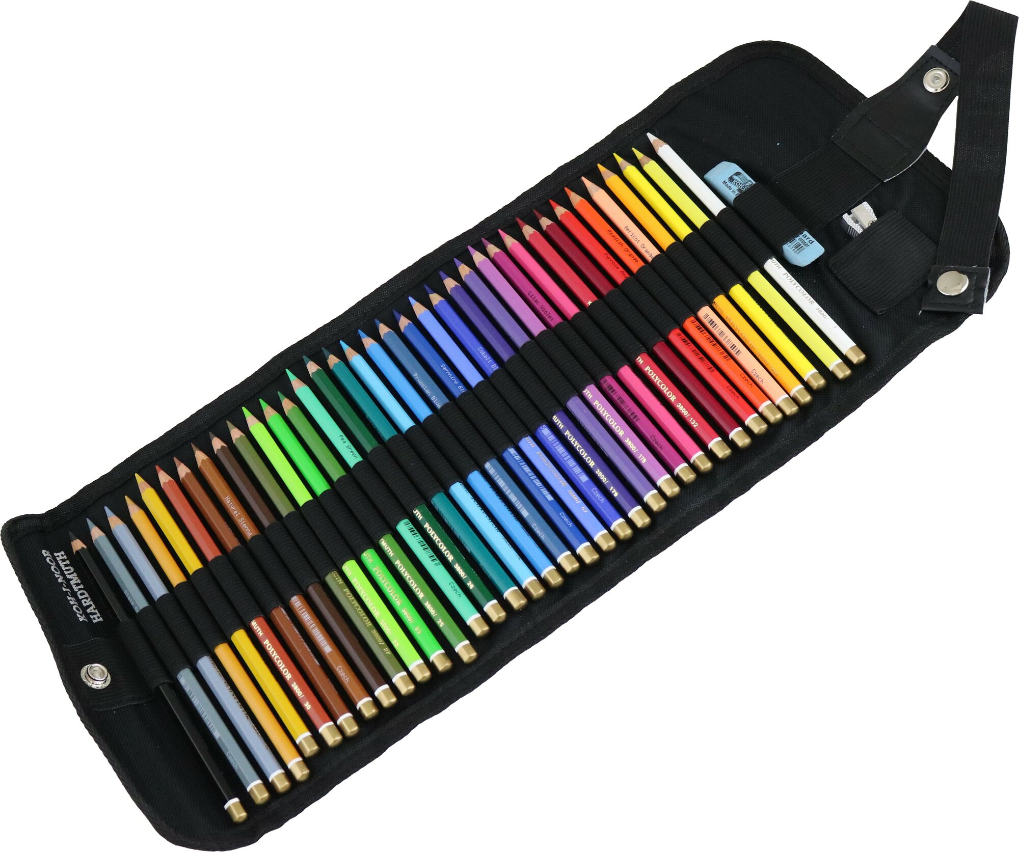 Карандаши цветные художественные Polycolor, 36 цветов, в пенале-рулоне