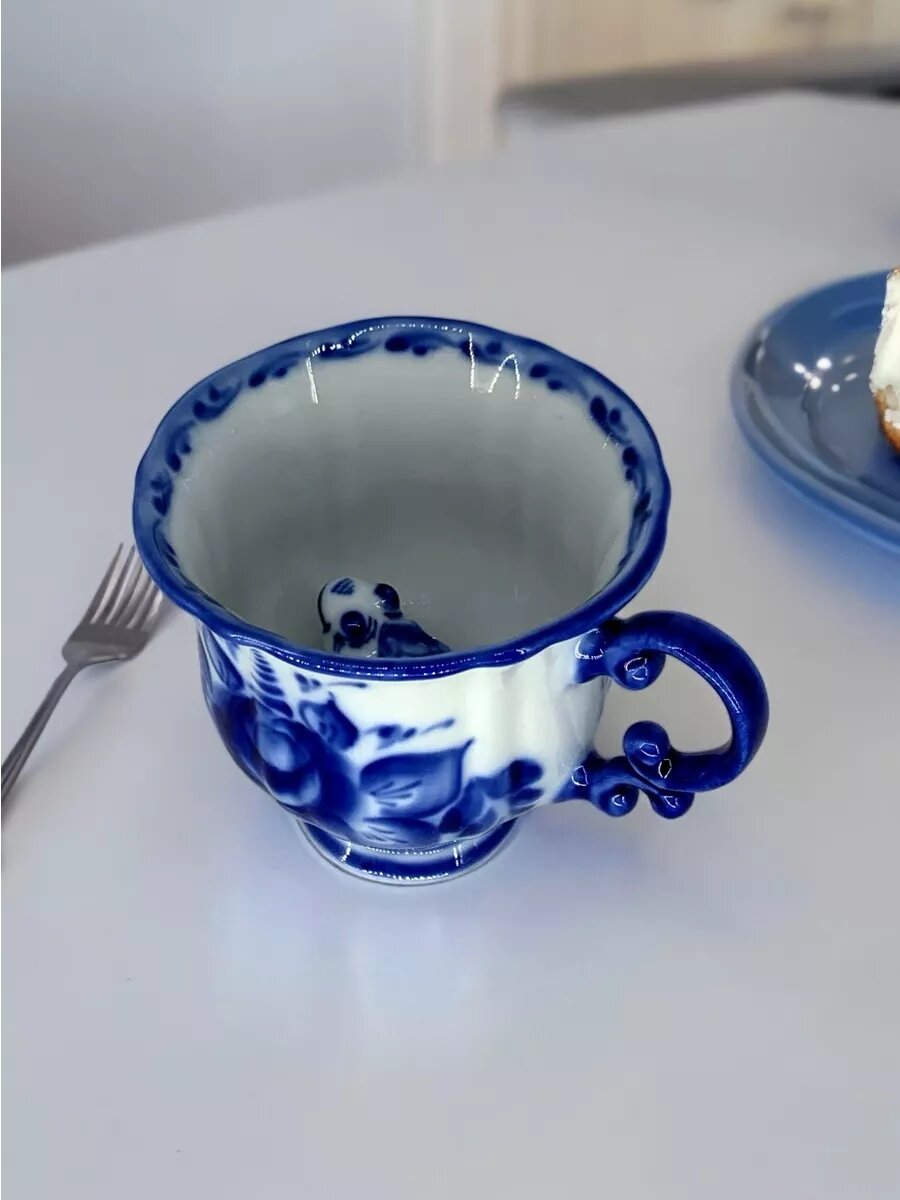 Кружка фарфоровая "Лягушка" 250 мл