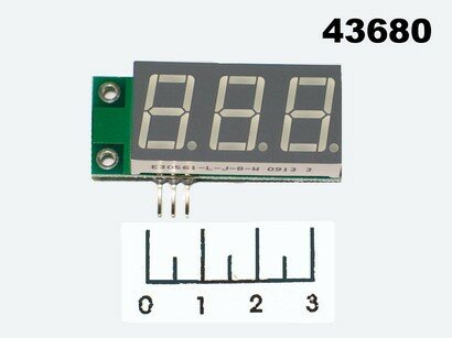 Радиоконструктор вольтметр 0-99.9V DC светодиодный зеленый SVH0001G