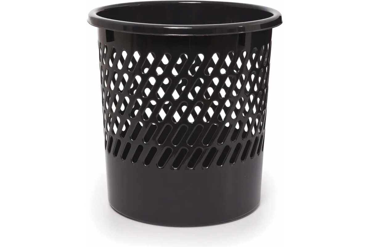 Staff Корзина для бумаг Basic сетчатая, 11 л, черная, 237917