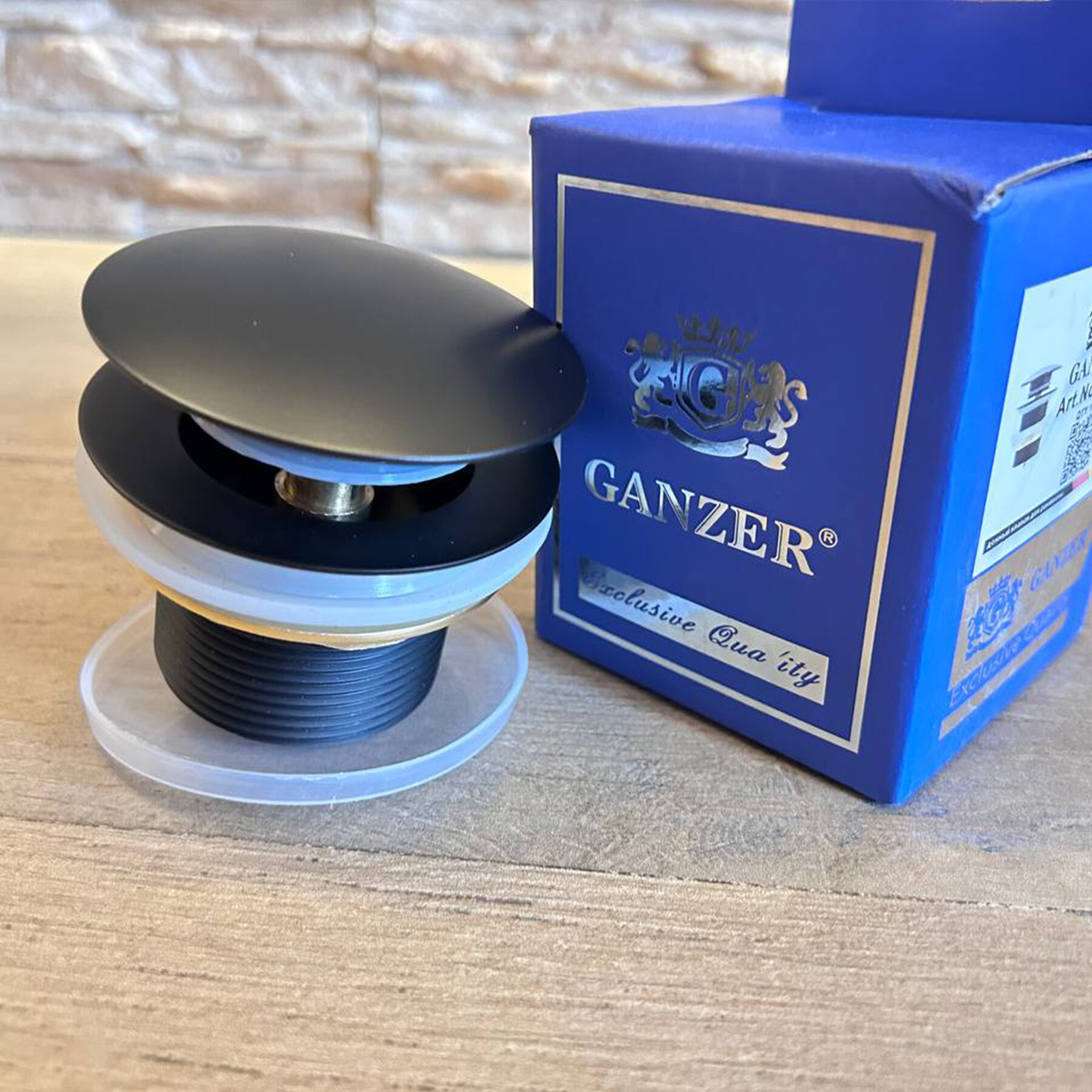 Донный клапан из латуни для ванны GANZER F-03C