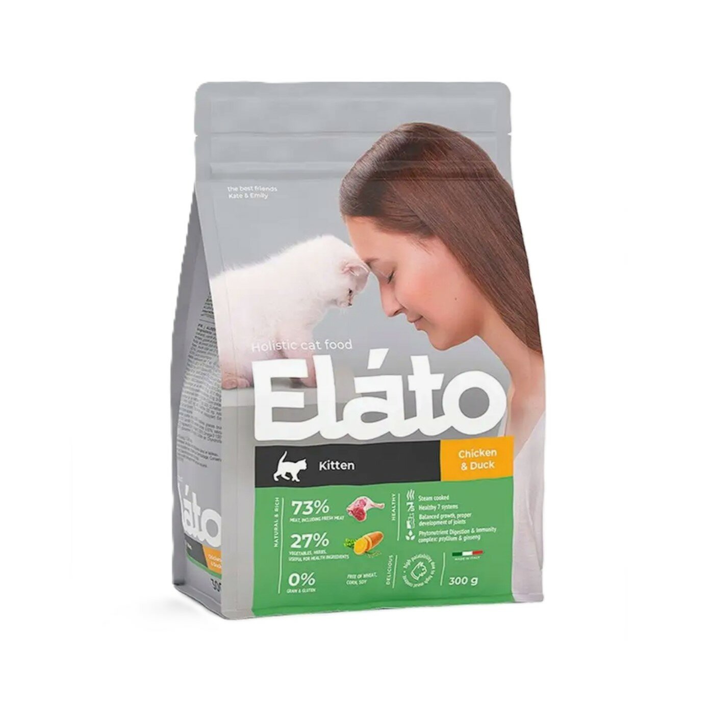 Elato Holistic сухой корм для котят Курица и Утка 300г