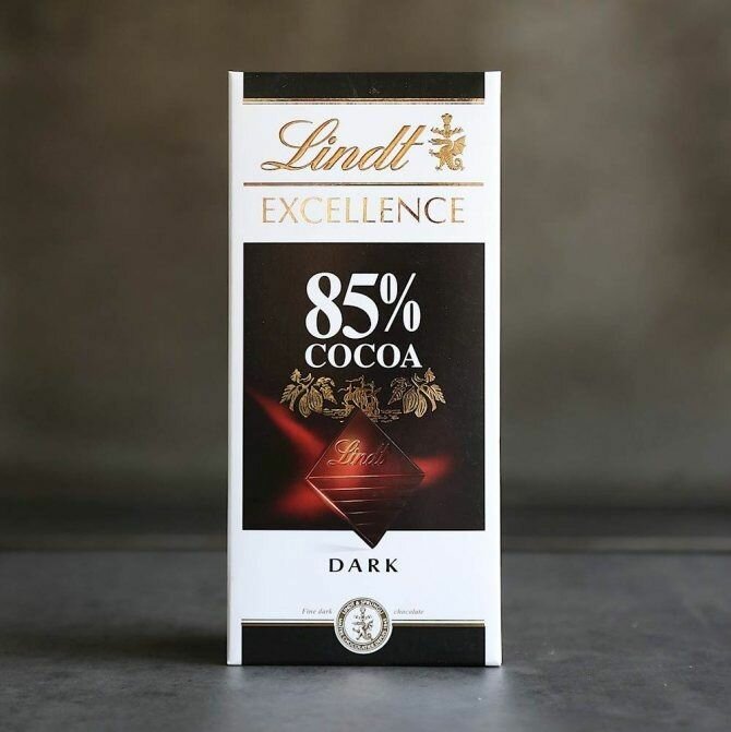 Шоколад горький Lindt Excellence 85% какао, 100 гр. (Франция)