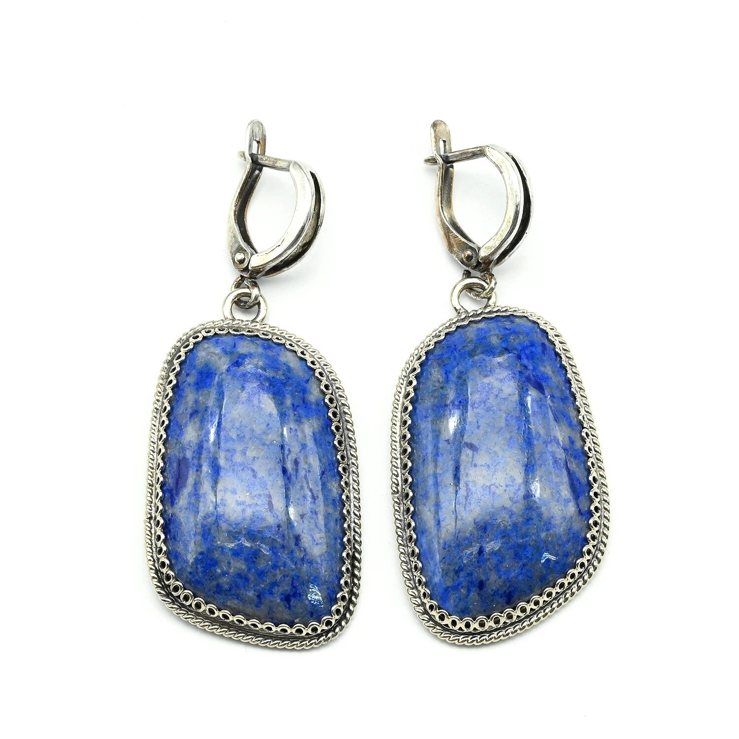 Серьги, лазурит