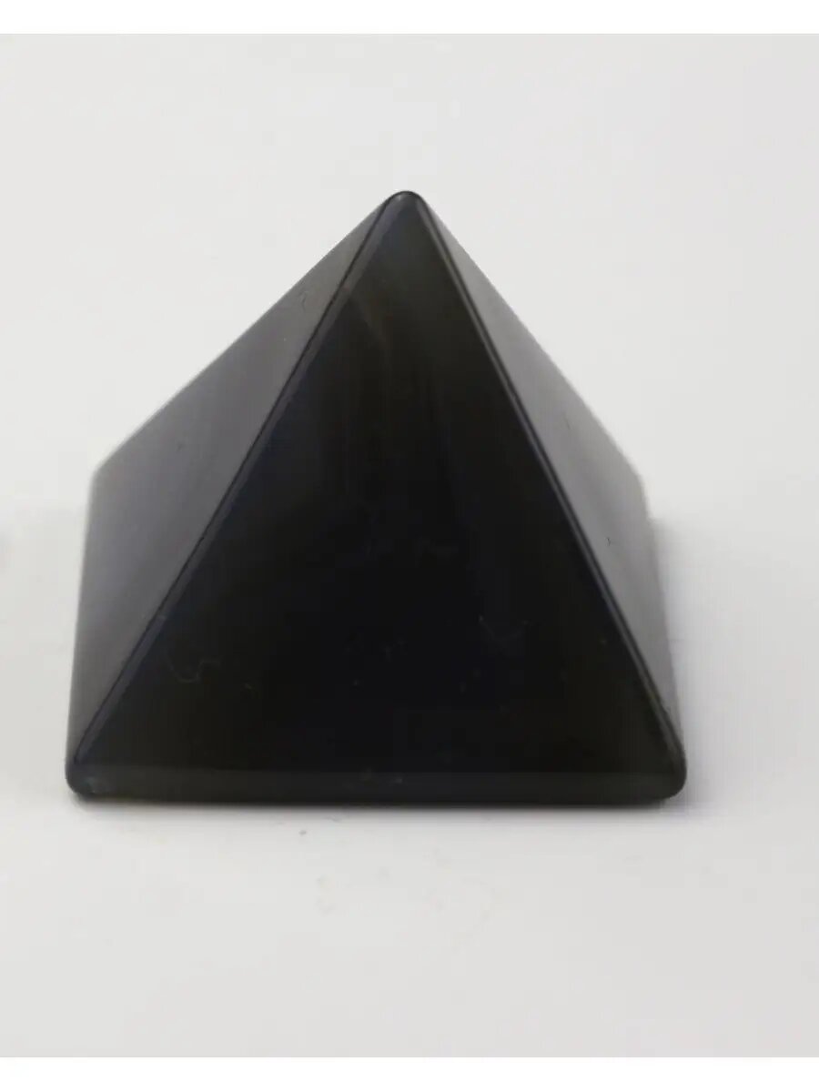 Пирамида из камня Агат серый 4 см