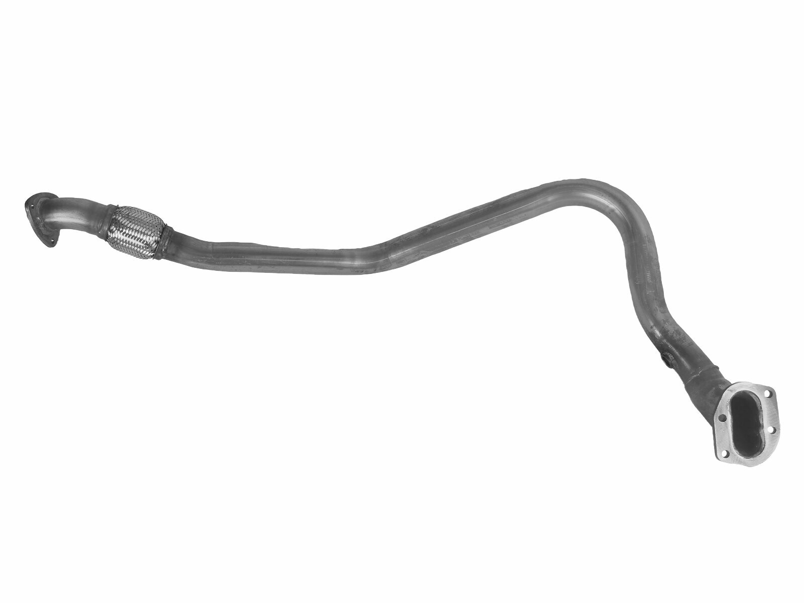 Труба приемная глушителя ВАЗ-21074 с гофрой под датчик 21074-1203010