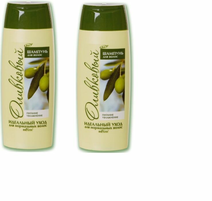 Белита Оливковый шампунь для волос "Идеальный уход" для нормальных волос, 500 мл, 2шт.