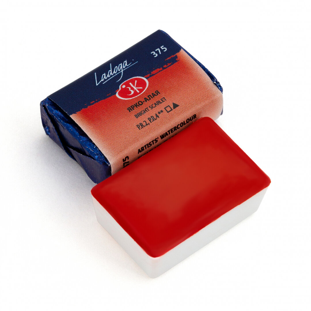 Невская Палитра Ладога акварель кювета 2,5 мл Ярко-алая