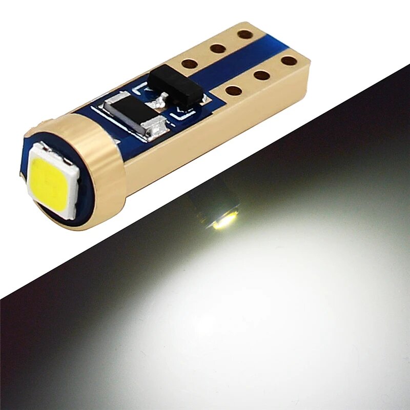 10 шт. T5 3030 SMD W1.2W 73 74 1 светодиод, Автомобильная фонарь, спидометр, тахометр, датчик, кластер, лампа приборной панели, фонари