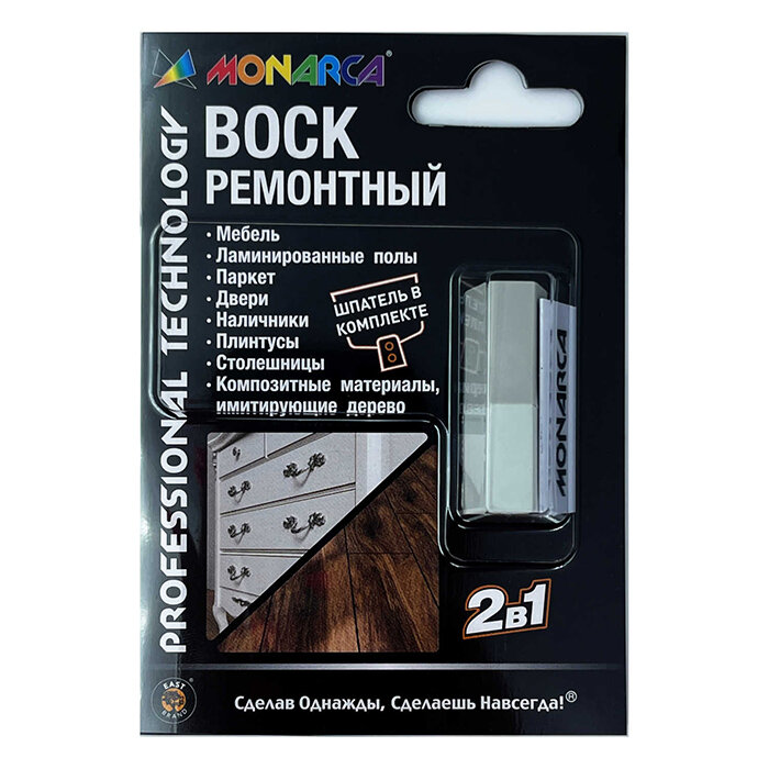 Monarca M02-1/2 Воск ремонтный "2в1", цвет Ольха Пепельная/Дуб Леванте