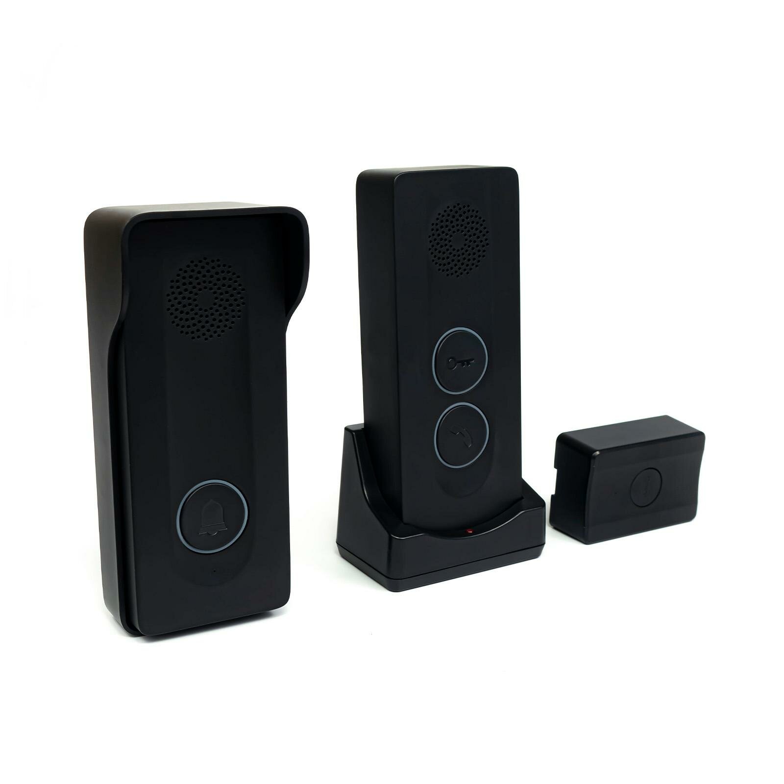 Беспроводной автономный аудио домофон Домовой - 300 (Ru) (N50854BE) для частного дома с открыванием замка в комплекте с трубкой. Дальность до 300м.