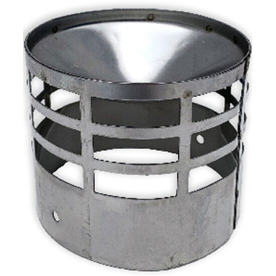 Наконечник Camino горизонтальный для газоотвода конусный, нержавеющая сталь d80